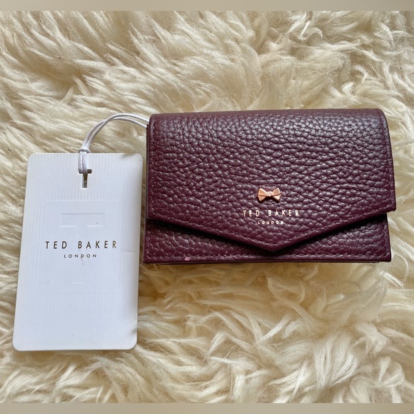 Ted Baker | Bags | Nwt Ted Baker Maroon Leather Envelope Concertina ...